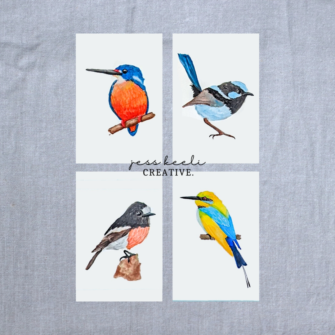 BIRDS - Watercolour Painting Kit – Jess Keeli Creative